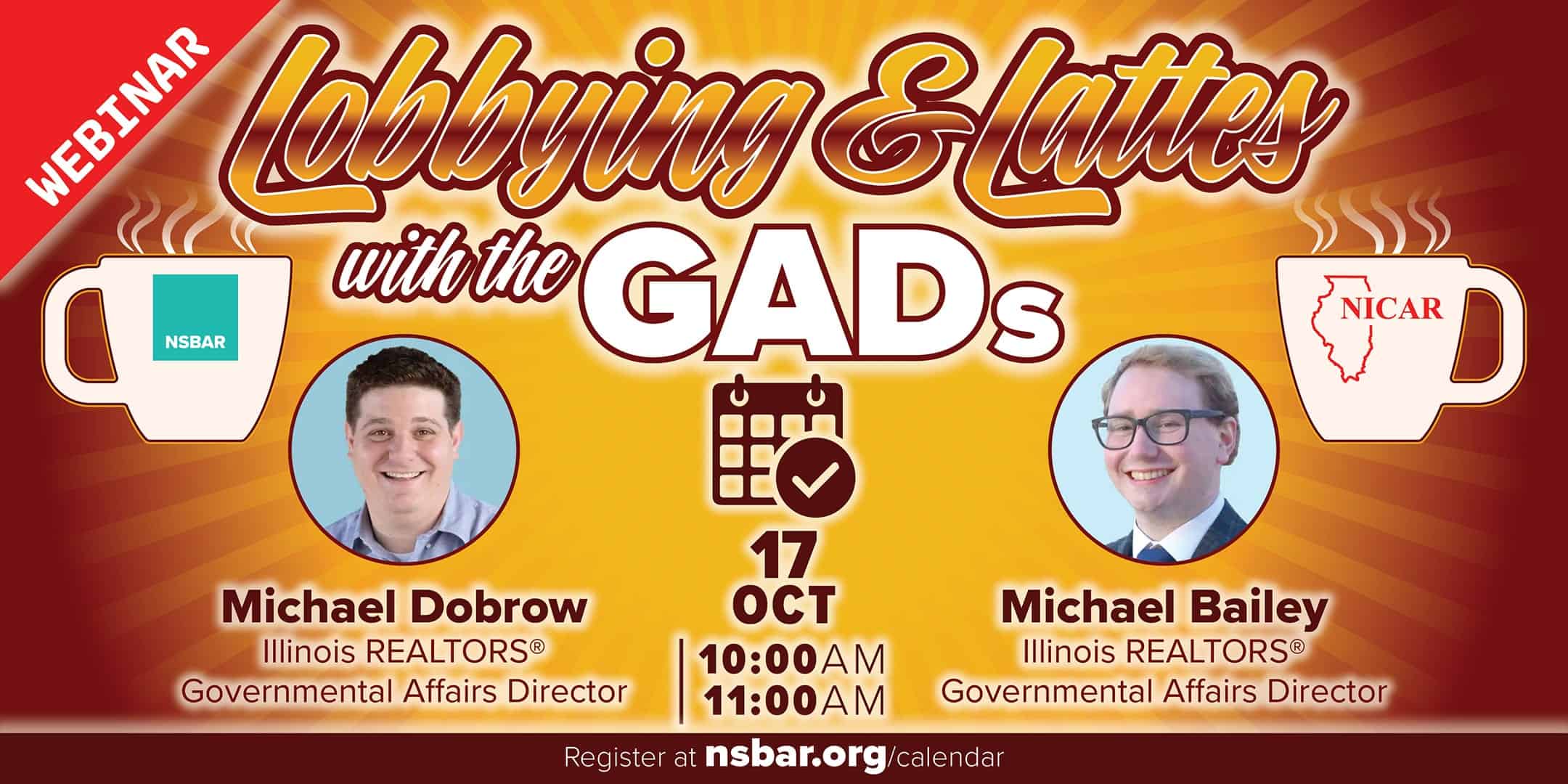NSBAR & NICAR present Lobbying & Lattes with the GADs - NICAR